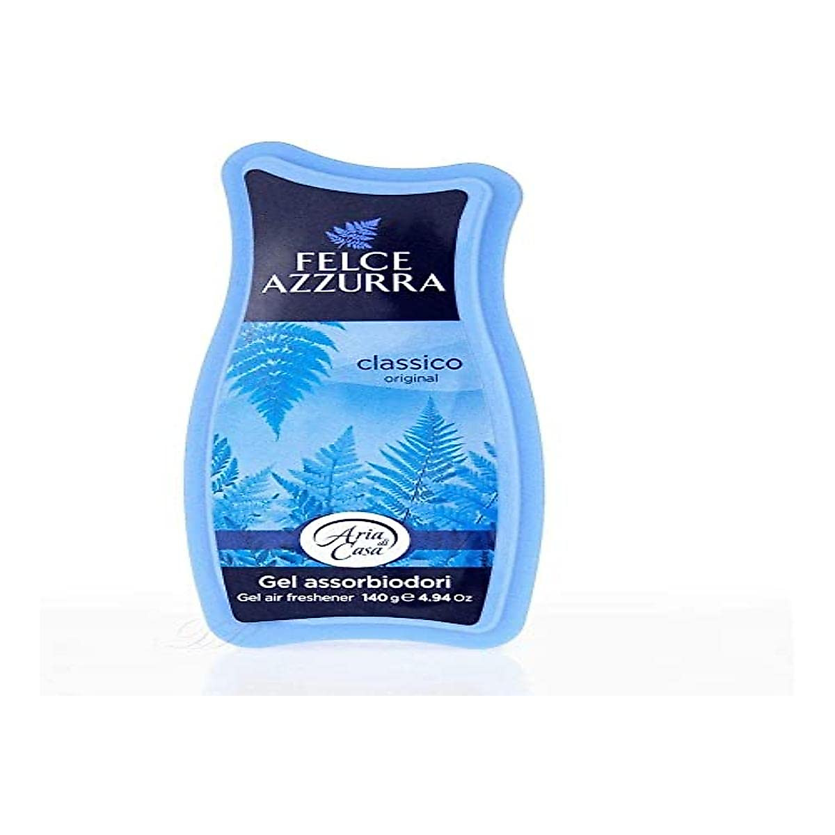 Felce Azzurra Gel Air Freshener - Unique and Unmistakable Aroma - Perfume Your Home for Relaxation and Harmony - Blend of Orange, Rose, Pine, Lavender, and Musk - Classic Original - 4.94 oz