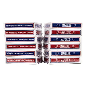Maverick Jumbo 12 Pack Playing Cards , Blue