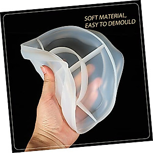 VILLCASE 2pcs Pallet Mold Oval Tray Crystal Decor Resin Molds Teacup Tray Mold Resin Tray Molds DIY Irregular Cloud Design Tray Mold Serving Tray Mold Novel Shaped Tray Mold Jewelry Coaster