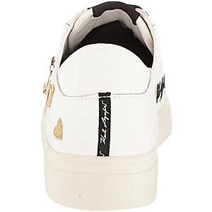 Karl Lagerfeld Paris Cate Shoes – Sneakers for Women with Iconic KLP Pins, Bright White, 11