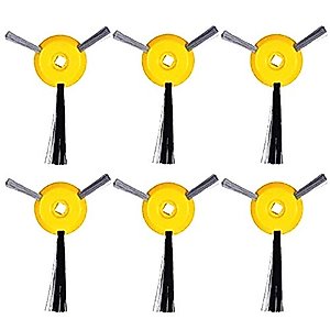 LinaLife 6 Pack Vacuum Brush Replacement Side Brushes for Shark ION Robot Vacuum Models RV700, RV720, RV750, RV750C, RV755. Replace Part RVFFK700 and RVSBK700 Compatible with Shark ION Robot Vacuum
