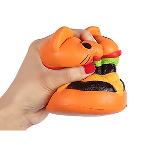 Anboor 4.5" Squishies Jumbo Slow Rising Kawaii Squishie Cat Hamburger Bread Toy