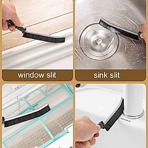 3PCS Gap Cleaning Brush, Bathroom Crevice Gaps Cleaning Brush, Multifunctional Window Slots, and Brushes,for Bathroom Kitchen Tiles Window Slots