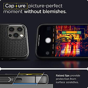 Spigen for iPhone 12 Pro Case, Liquid Air Armor Case for iPhone 12 & 12 Pro - Matte Black