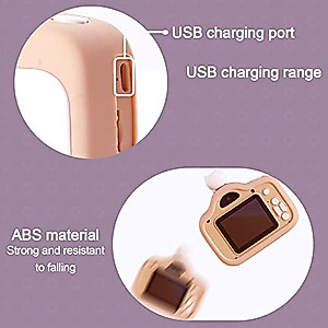 Kids Camera, Front and Rear Single Shot 2000w, Game Music All-in-one, Color Picture Frame Sticker, Filter, Camera Can Take Pictures Without Card, Support for Maximum 32GB Cards