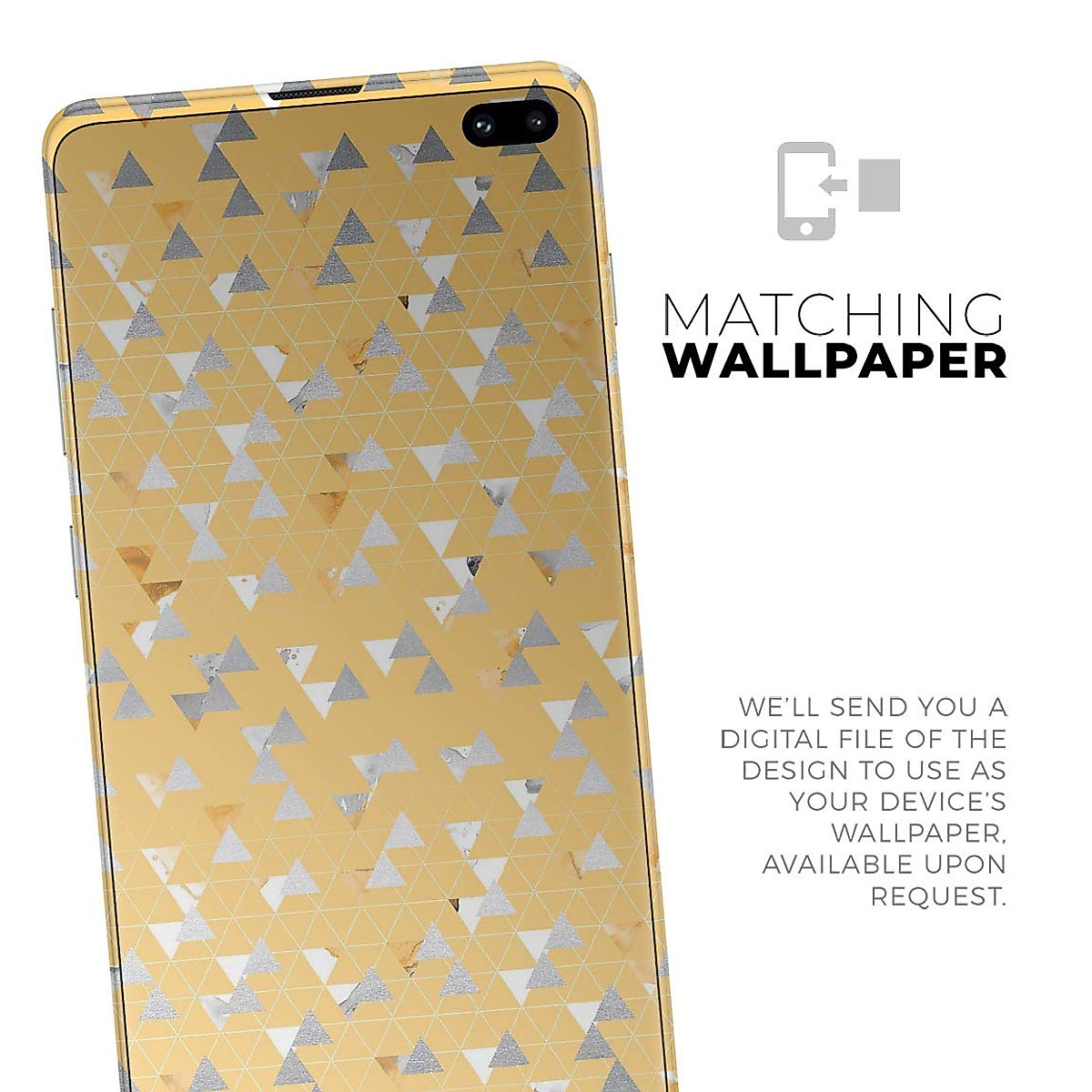 DesignSkinz Karamfila Yellow & Gray Floral V12 Protective Vinyl Decal Wrap Skin Cover Compatible with The Samsung Galaxy S20 (Screen Trim & Back Glass Skin)