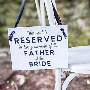 Script Wedding Memorial Sign for Mother/Father or Grandparents of the Bride/Groom (Father of the Bride)