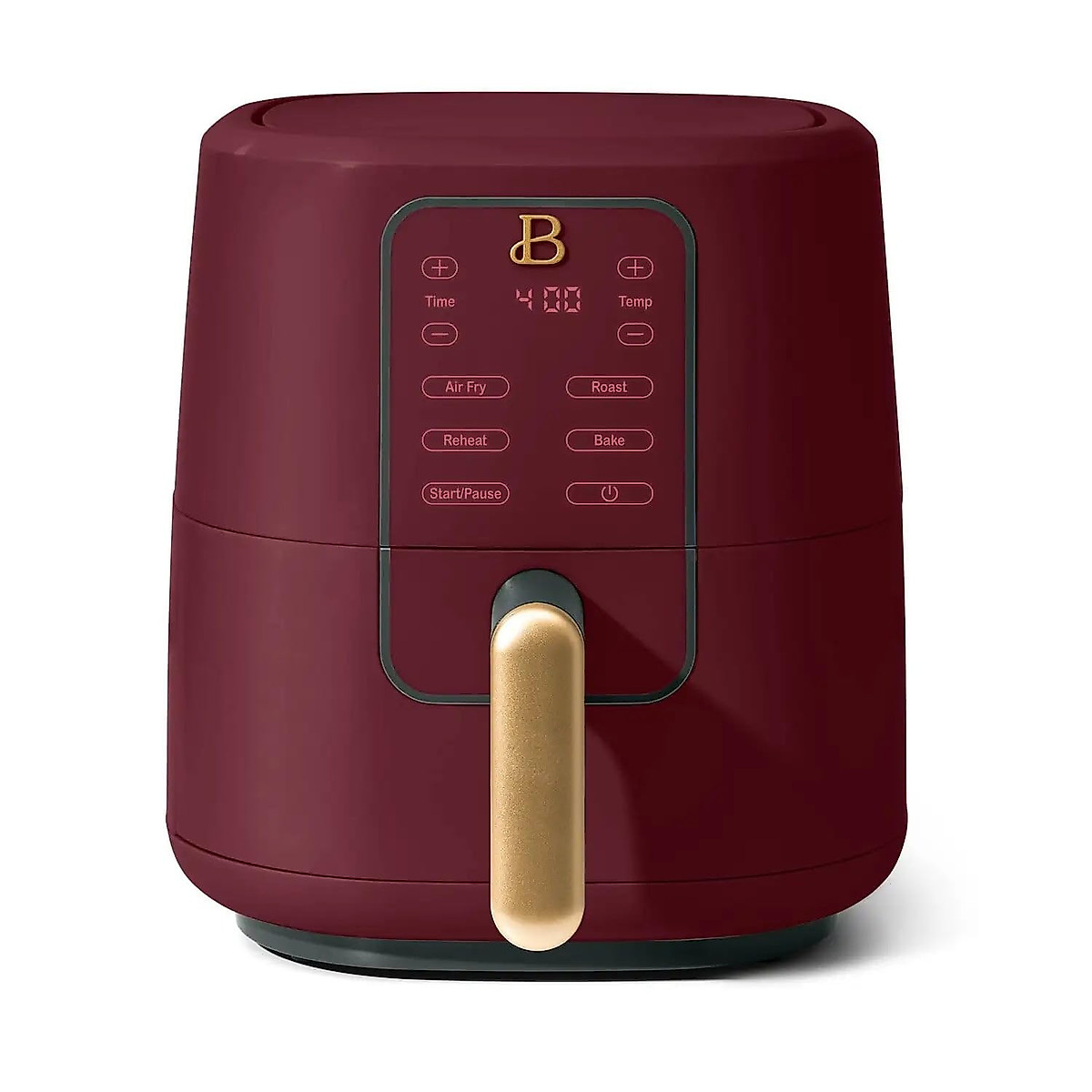 Beautiful 3-quart Touch-screen Display Air Fryer with Adjustable Temperature Compact Space-saving 4 Preset Functions whiteicing By Drew Barrymore