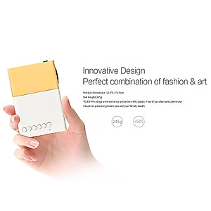 Mini Portable Projector, Small 1920x1080P Movie Projector, Support TF Card, U Disk, AV, 24 to 60 Display, LED Video Projector for Home Theater (US Plug)