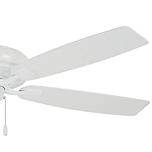 MINKA-AIRE F551-WH Watt 60 Inch Energy Star Rated Ceiling Fan with DC Motor and 4 Speed Pull Chain in White Finish