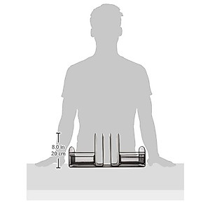 Safco Product 3263BL Onyx Mesh Desk Organizer with Three Vertical Sections, Two Baskets, Home, Office & Classroom Organization Black, 7.8" x 17" x 6.8"