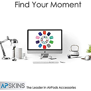 APSkin Skins for Apple AirPod Pro – Vinyl Protective Wraps Stickers CoverEarpods – Air Pods & Ear Pod Compatible Decal for Protection & Customization – Air Pod Pro Accessories – (Matte Black)