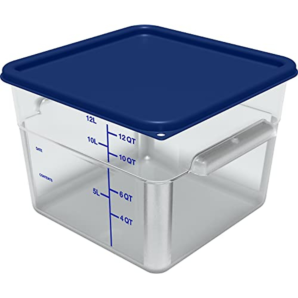 Carlisle FoodService Products CFS Squares Plastic Food Storage Lid 12-22 Quart Royal Blue