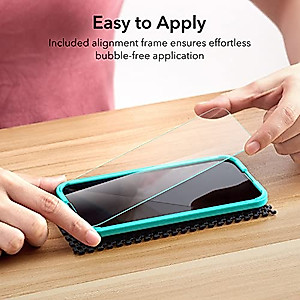 ESR for iPhone 14 Pro Max Screen Protector, Tempered-Glass with Easy Installation Frame compatible with iPhone 14 Pro Max, Military-Grade Protection, Ultra Tough, Scratch Resistant, 3 Pack