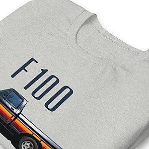 1979 F100 Custom Pickup Truck Retro Short-Sleeve Unisex T-Shirt Sport Grey