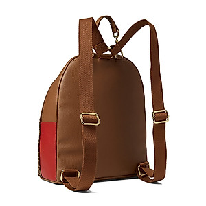 Tommy Hilfiger Antonella II Small Backpack Square Monogram Jacquard Chestnut/Tannin/Red One Size