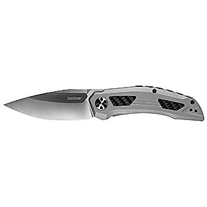 Kershaw Norad Folding Pocket Knife, 3.3 Inch Blade with Manual Open, Frame Lock (5510), Black