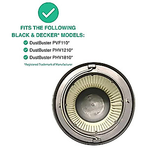 Black & Decker PVF110 Replacement Filter, Pack of 2