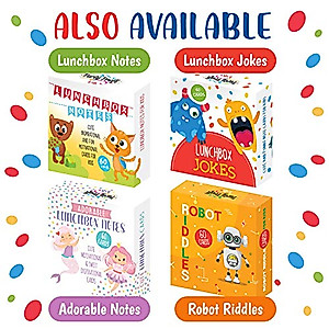 Party Profi Lunch Box Notes for Kids - 60 Fun Motivational and Cute Inspirational Thinking of You Cards for Boys Lunchbox