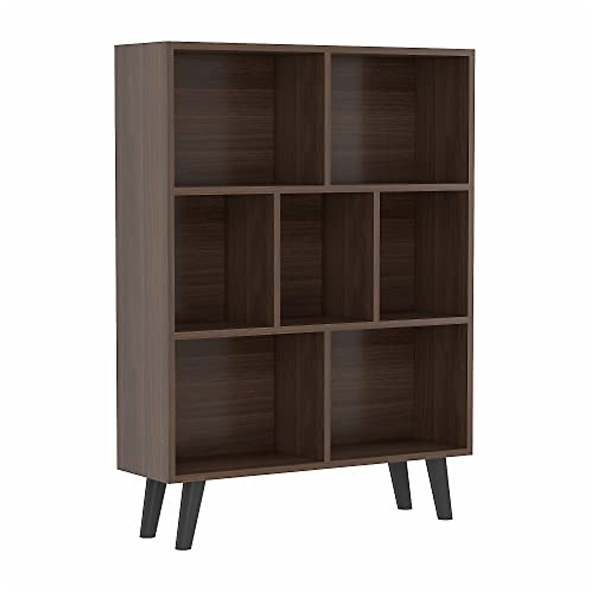 WAHEY Bookcase, 8 Cube Open Storage Display Bookshelf with Legs, HOFB012