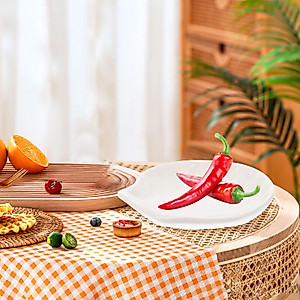 Hemoton 6Pcs Ceramic Sauce Dish Sea Shell Shaped Seasoning Dishes Sushi Dipping Bowl Appetizer Plates Ceramic Serving Individual Condiment for Home Kicthen 4inch