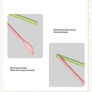 SUNFECILI 15pcs Magnetic Refrigerator Sealing Clip,Cute Tulip Shaped Food Packages Clips,Sealing Clip Bag Plastic Bag Chip Clips,Multi Functional Food Freshness Bag Clip with Storage Box