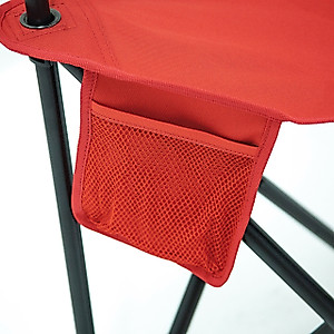 Eskimo® XL Folding Ice Chair, Portable Chairs, Red/Black, 27613