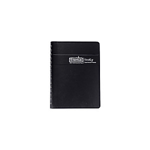 2024 House of Doolittle 5-inch x 8-inch Daily Appointment Book, Black (288-02-24)
