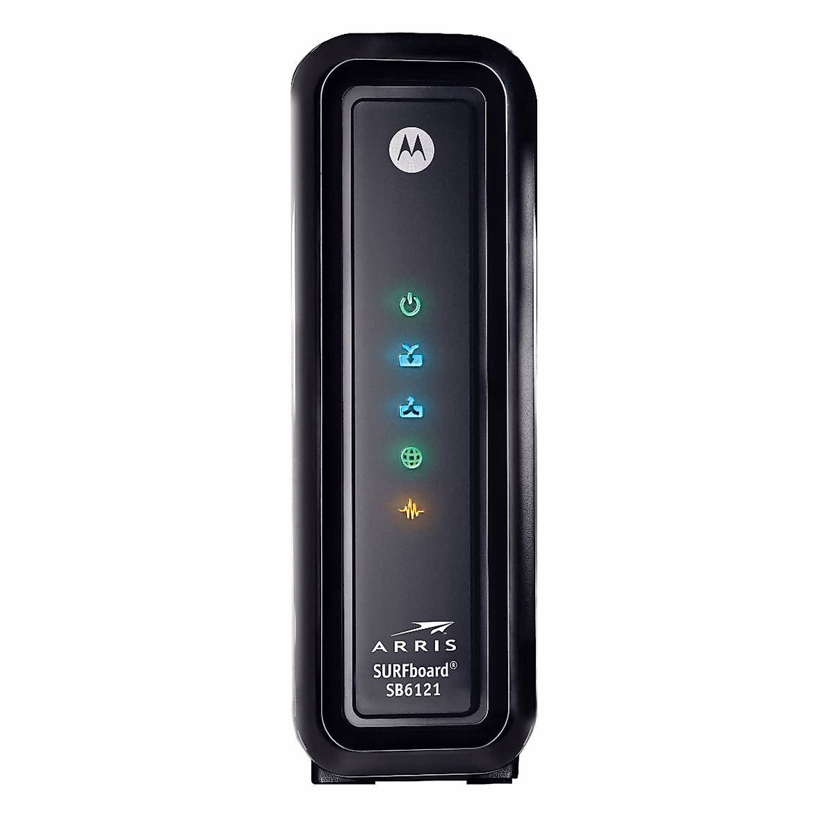 ARRIS SURFboard SBG6580 DOCSIS 3.0 Cable Modem/ Wi-Fi N300 2.4Ghz + N300 5GHz Dual Band Router - Retail Packaging Black (570763-006-00)
