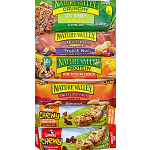 Birthday Snack Pack Gift Box Basket - Bundle of 44 Great Gifts - 8 Jerky, 9 Nuts / Trail Mix, 8 Bars, 13 Crunchy Salty Snacks, 6 Sweet Treats - Send Your Happy Birthday Wishes Today - Great for Dad, Husband, Coworker, Neighbor, Friend, Grandpa, Cousin, Un