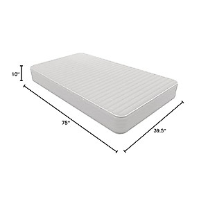 Signature Sleep Contour Plus 10-Inch Reversible Pocket Spring Mattress, Twin