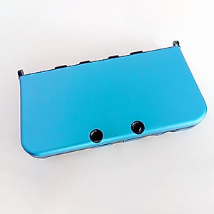 OSTENT Hard Aluminum Case Cover Skin Protector for Nintendo New 3DS LL/XL Console - Color Light Blue