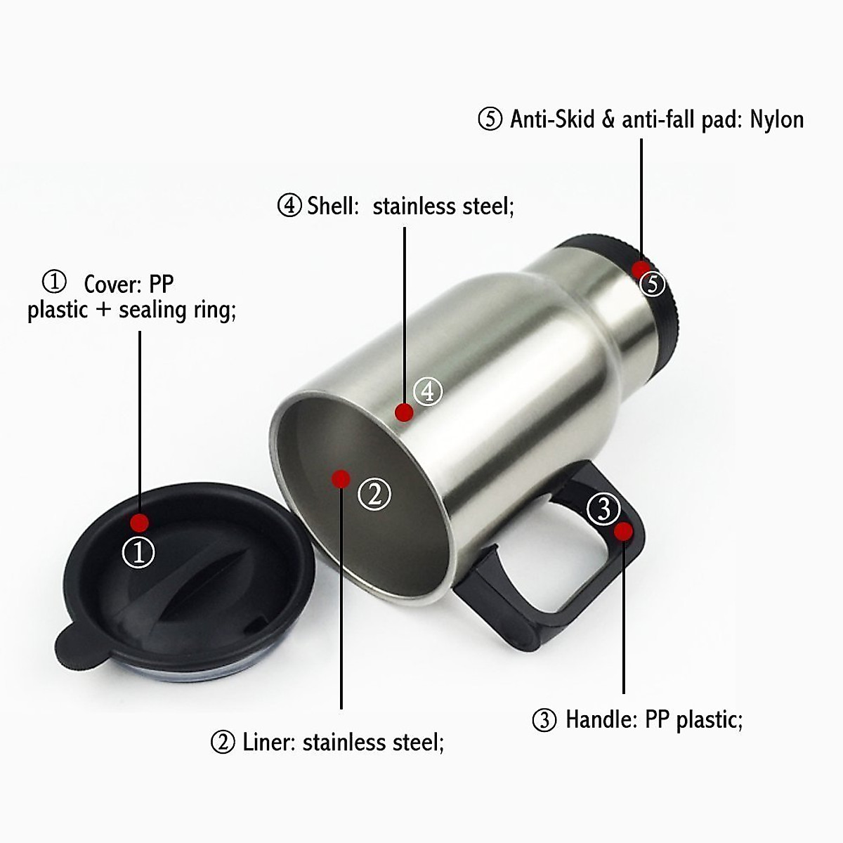 Funny Vacuum-Insulated Stainless Steel Travel Mug Tea Cup, Go Away Don't Talk To Me Not Ready Yet Almost There Okay You Can Speak Now Travel Coffee Mug, Funny Travel Cup 14 Ounce