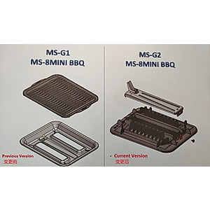 Maxsun Portable Tabletop BBQ Gas Grill Stove with Carrying Case, 7,250BTU, Camp Stove, Korean Style Barbecue,