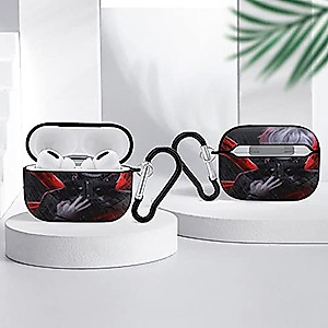 Anime Printing for AirPods Pro Case, Whole Body Printing Shockproof Protective Cover Case with Keychain Compatible with AirPods Pro