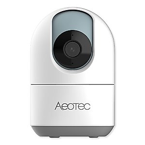 Aeotec SmartThings Camera, Cam 360, 360° x 96° Full Room Coverage, Sound Detection, Motion Detection, Privacy Feature, Free Cloud Storage Included