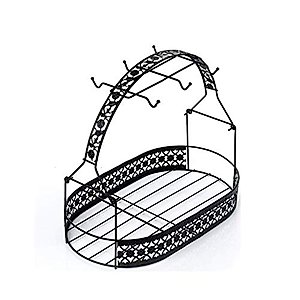STRAW Black kitchen Rack，Over the Sink Dish Drying Rack, Large Premium Stainless Steel Dish Rack with Utensil Holder Hooks for Kitchen Counter Non-slip