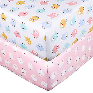 UOMNY Toddler Pillowcases 18 * 13 and Crib Sheet 52 * 28