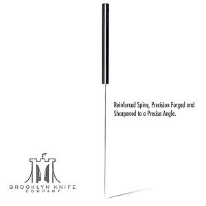 Brooklyn Knife Co. Chef Knife - Carbon Fiber Series - Japanese AUS-08 HC Super Steel - Sheath, 8-Inch