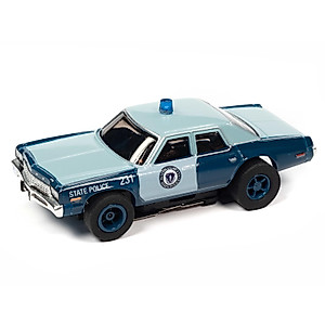 Auto World SC397-3 America's Finest Massachusetts State Police 1974 Monaco HO Scale Electric Slot Car - Blues