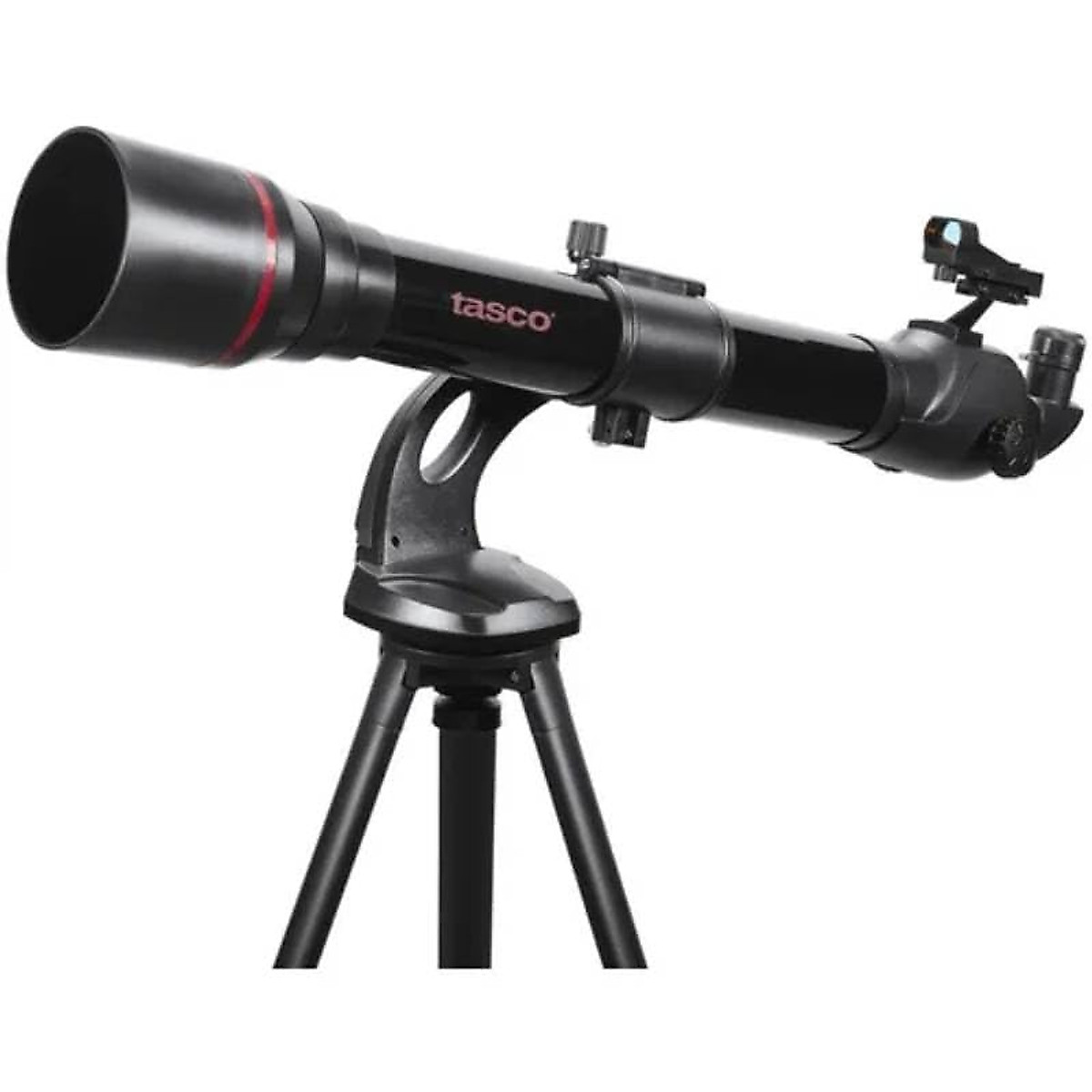 TASCO Spacestation 70x800mm Refractor AZ with Variable LED Red Dot Finderscope Telescope, black, one size (49070800)