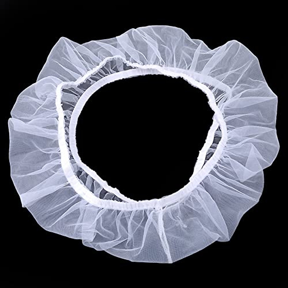 lasenersm 1 Piece Bird Cage Cover Birdcage Cover Bird Cage Seed Catcher Birdcage Seed Catcher Parrot Nylon Mesh Net Cover Seed Catcher Guard Net Cover(Girth 46 inch to 67 inch, White)