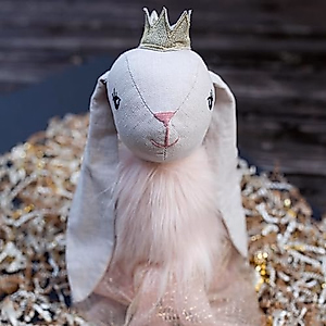 MON AMI Princess Bunny Stuffed Doll - 18", Soft & Cuddly Plush Animal Doll for Kids of All Ages, Use as Toy or Room Décor