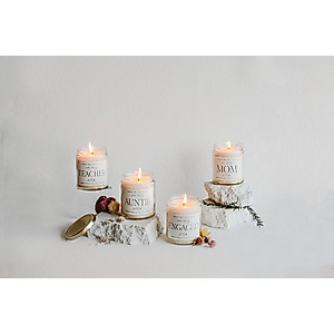 Sweet Water Decor In My Engaged Era Candle - Jasmine, Rosemary, Sea Salt, and Honey Scented Candle - 9 oz Soy Candle in Clear Jar with 40+ Hours Burn Time - Engagement and Bridal Shower Gifts for Her