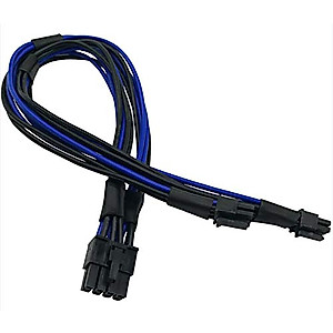 COMeap 16AWG Dual Mini 6 Pin to 8 Pin PCI Express Video Card Power Adapter Cable for Mac Pro Tower/Power Mac G5 15-inch(38cm)