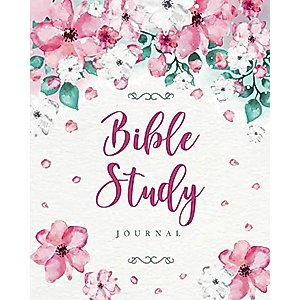 Bible Study Journal: Watercolor Flower Style | 3 Month For Daily Journal | Bible Study Workbook | Christian workbook (Christian Journals for women to write in)