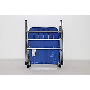 EEZ RV Products Premium Patio/Outdoor Folding Rocking Chair - Blue