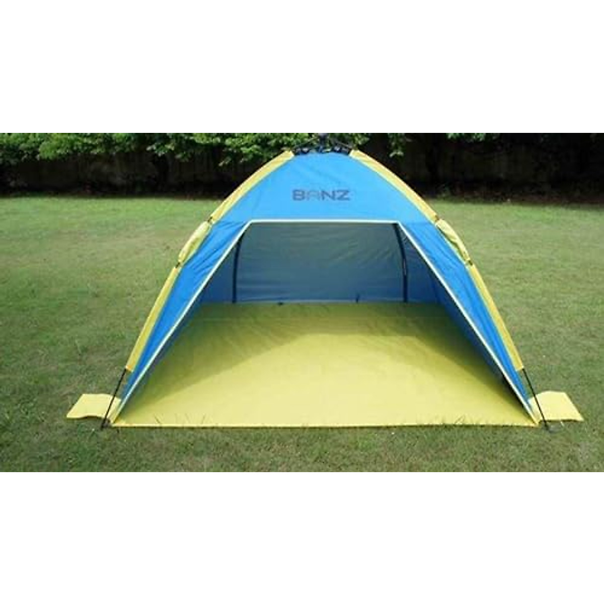 BANZ UV Protective Sun Shelter Beach Tent - Pop Up Beach Tent Sun Shelter for Family - Baby Beach Tent with UPF50+ Protection - Lightweight & Easy Setup Beach Sun Shelter for 2 Adults & 2 Kids