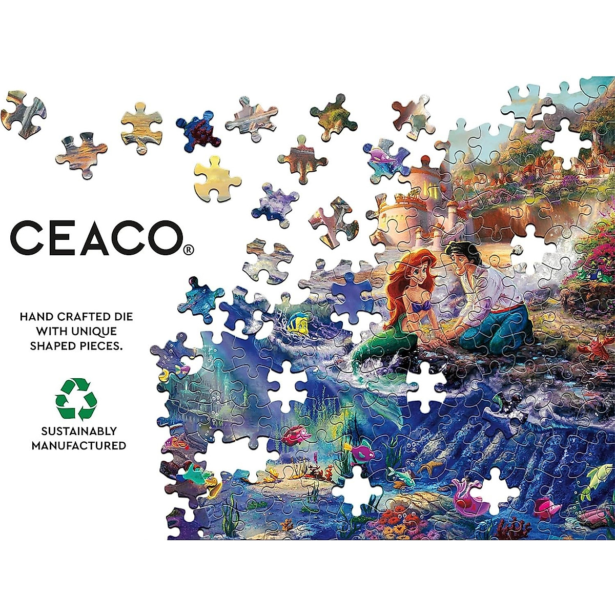 Ceaco - Thomas Kinkade - Disney Dreams Collection - The Little Mermaid - 2000 Piece Jigsaw Puzzle