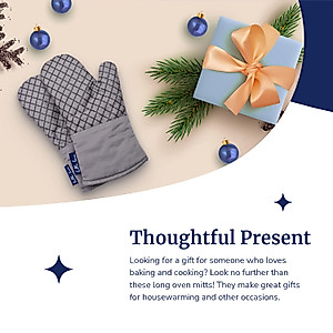 Little Lana Arabesque Silicone Oven Mitts, Gray